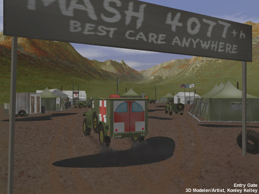 Entrance to the camp